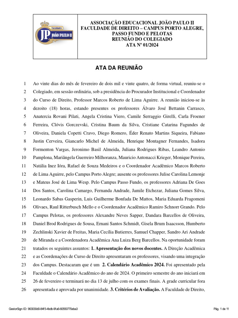 Orientações Gerais Da FJP II - 2024:1 | PDF