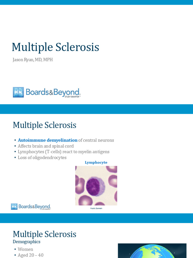 Multiple Sclerosis (Medicalstudyzone - Com) | Download Free PDF | Multiple Sclerosis | Nervous ...