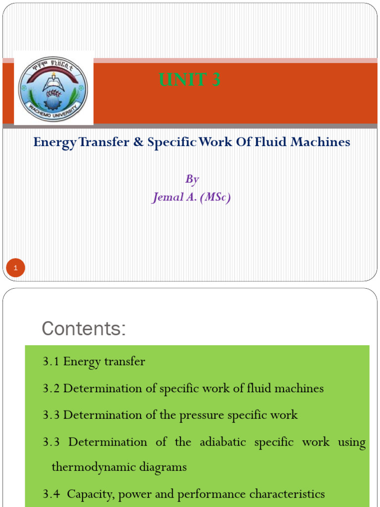 Ch-3 Fluid Machine Ppt | PDF | Fluid Dynamics | Pump
