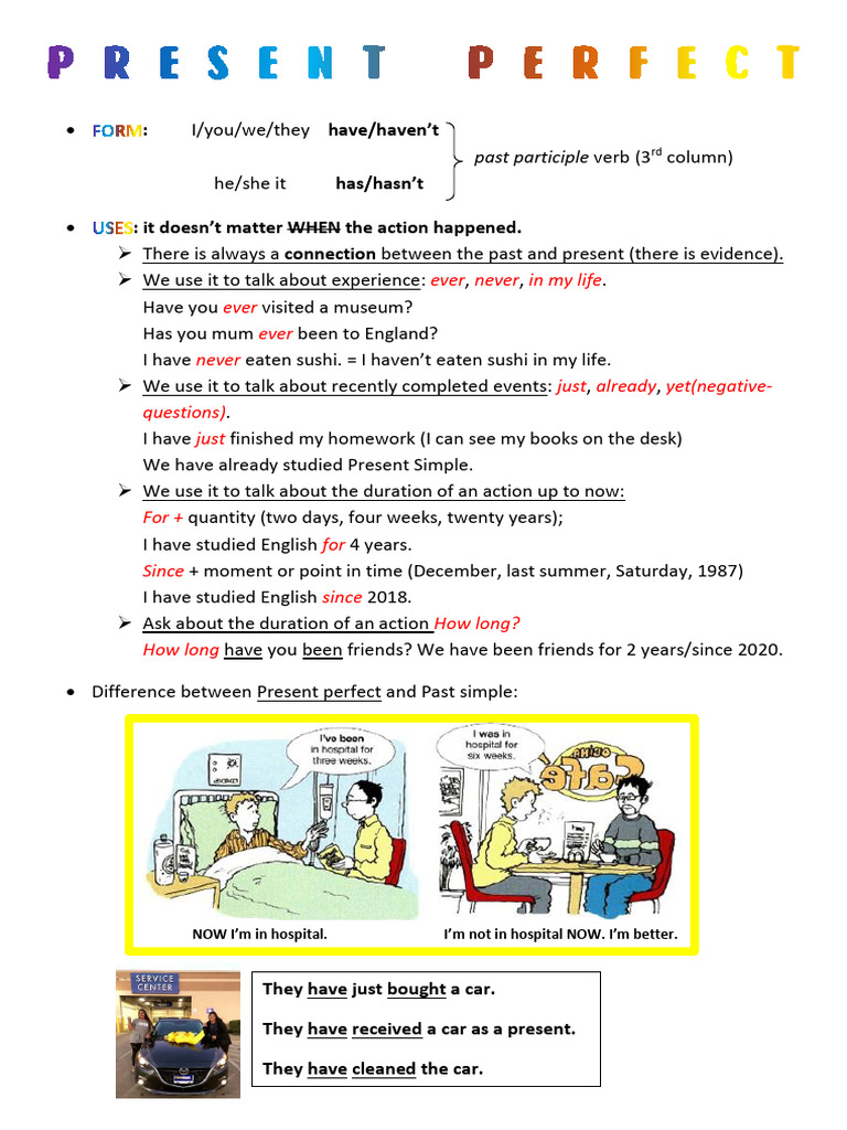 Present Perfect | PDF