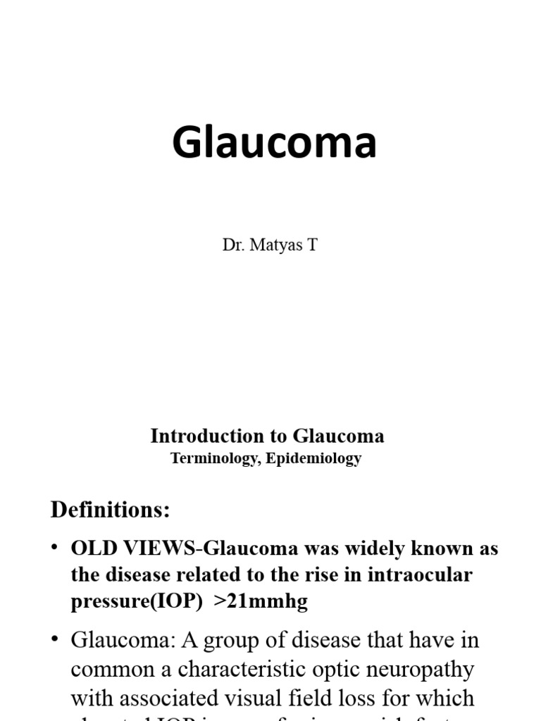 6 Glaucoma | PDF | Glaucoma | Diseases And Disorders