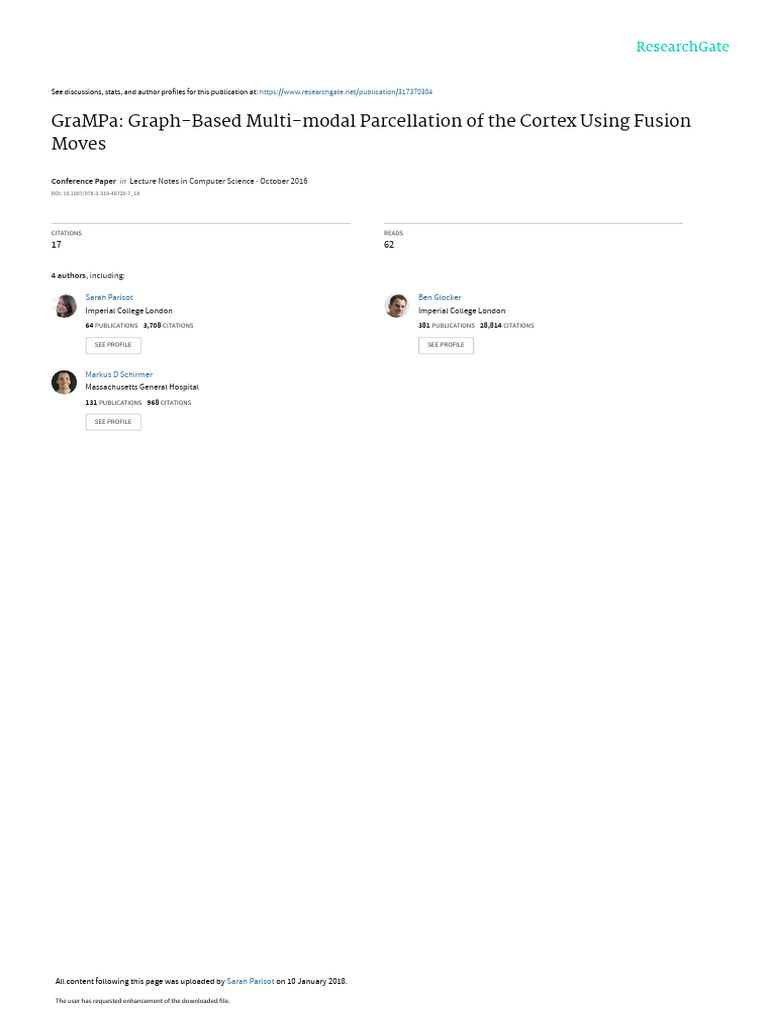 GraMPa_Graph-Based_Multi-modal_Parcellation_of_the | PDF | Functional Magnetic Resonance Imaging ...
