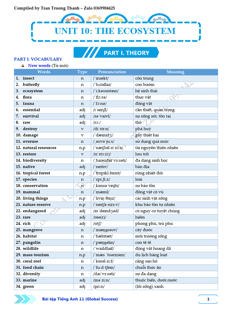 Unit 10 Global Success Hs Pdf