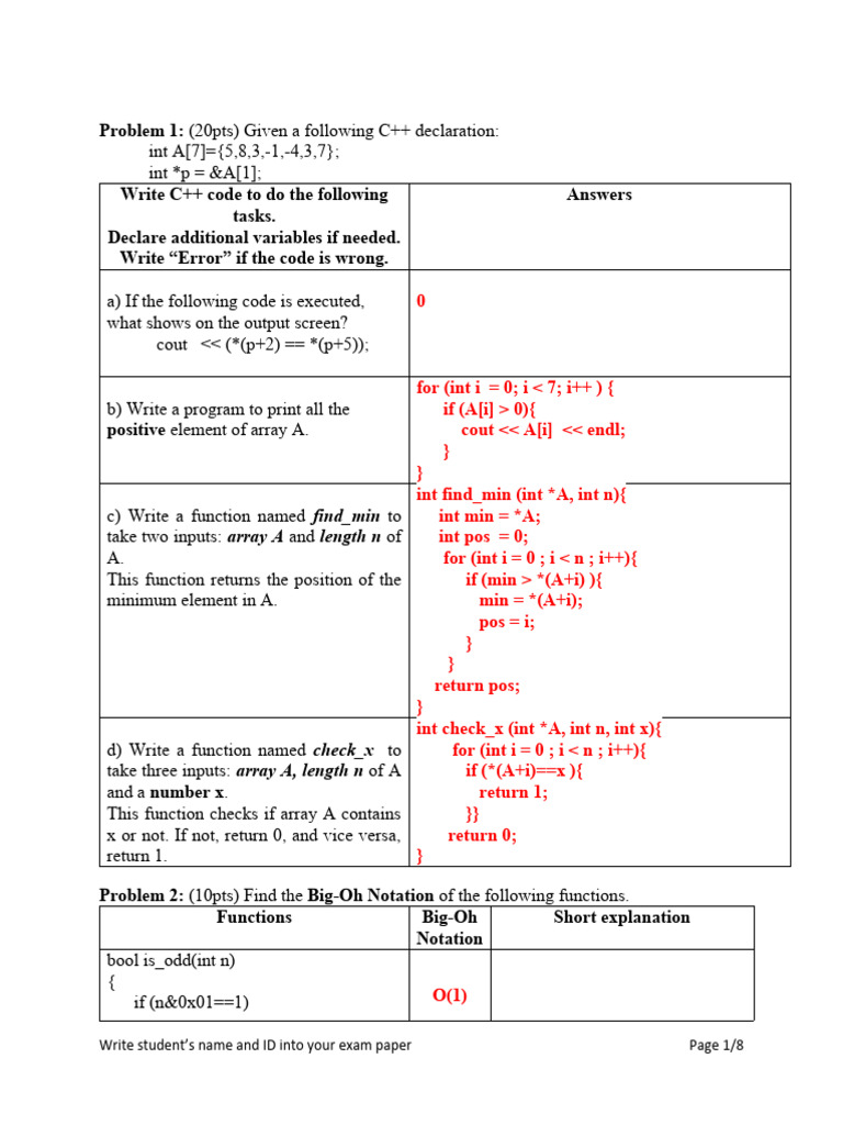 ECE391 - Final - 26 12 2022 Solution | PDF | Computer Programming ...