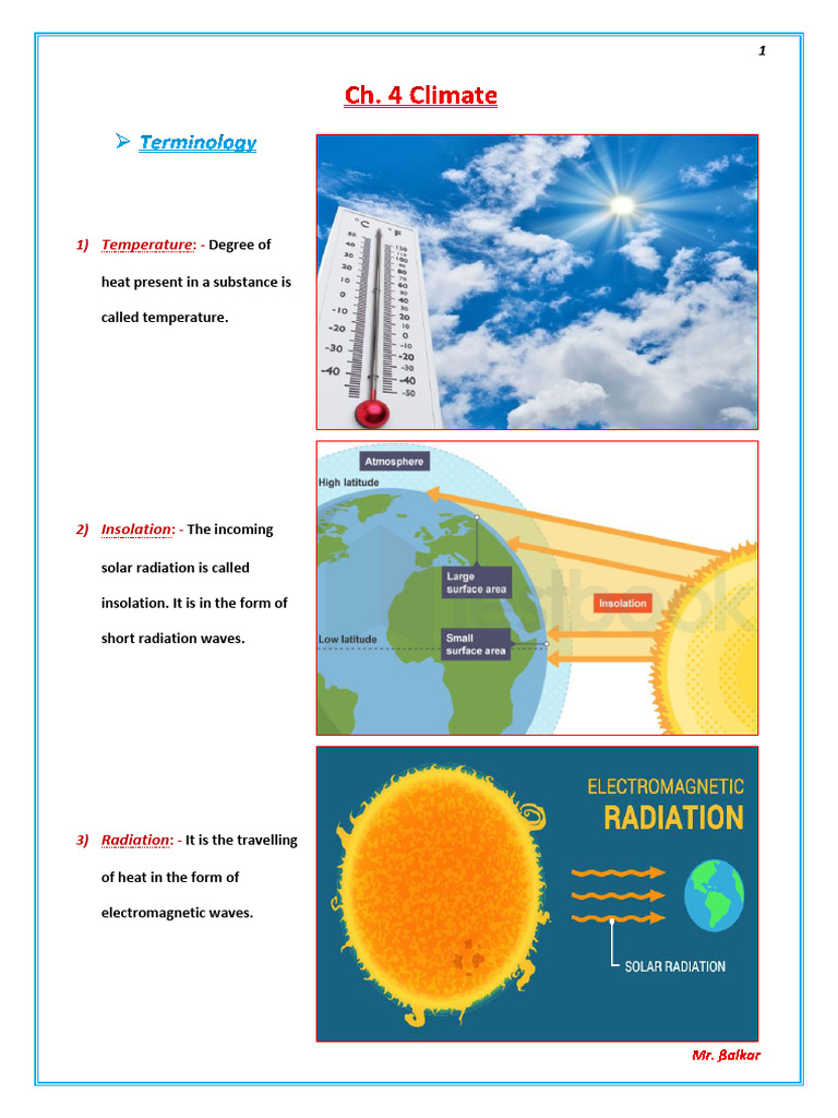 CH 4 Climate | PDF | Monsoon | Climate Change