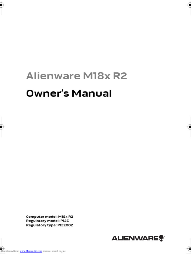 Alienware m18x r2 | PDF | Hard Disk Drive | Electrical Connector
