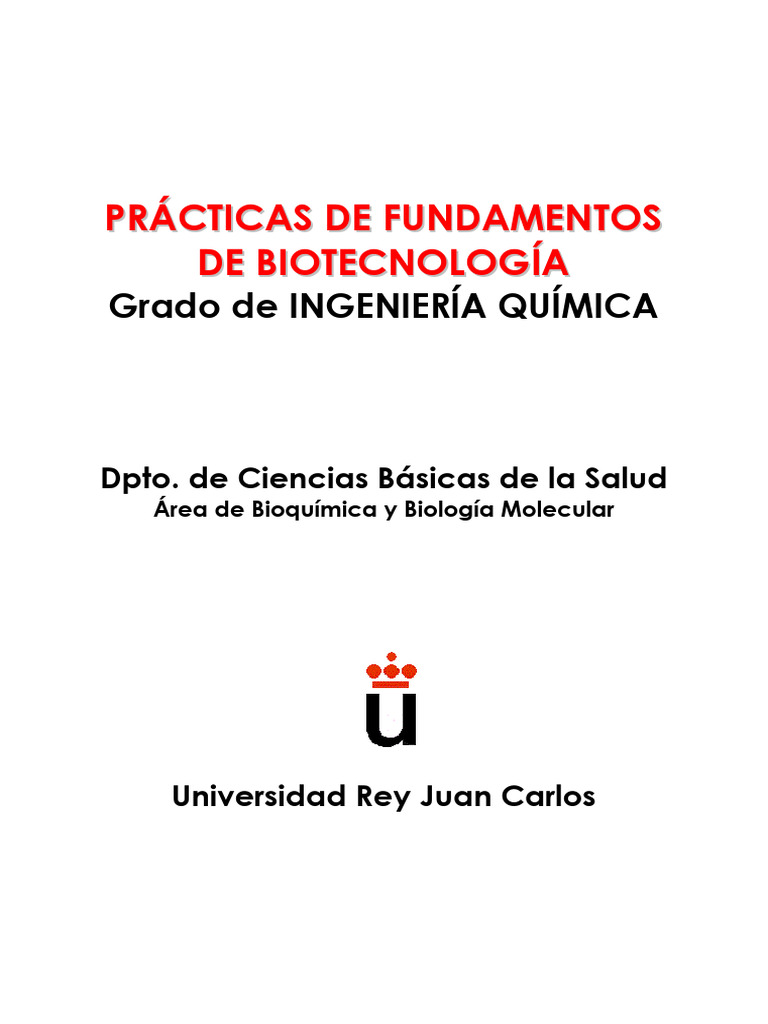 GuiÃ N PrÃ¡cticas Biotec IQ 19-20 | PDF | Reacción en cadena de la polimerasa | Adn