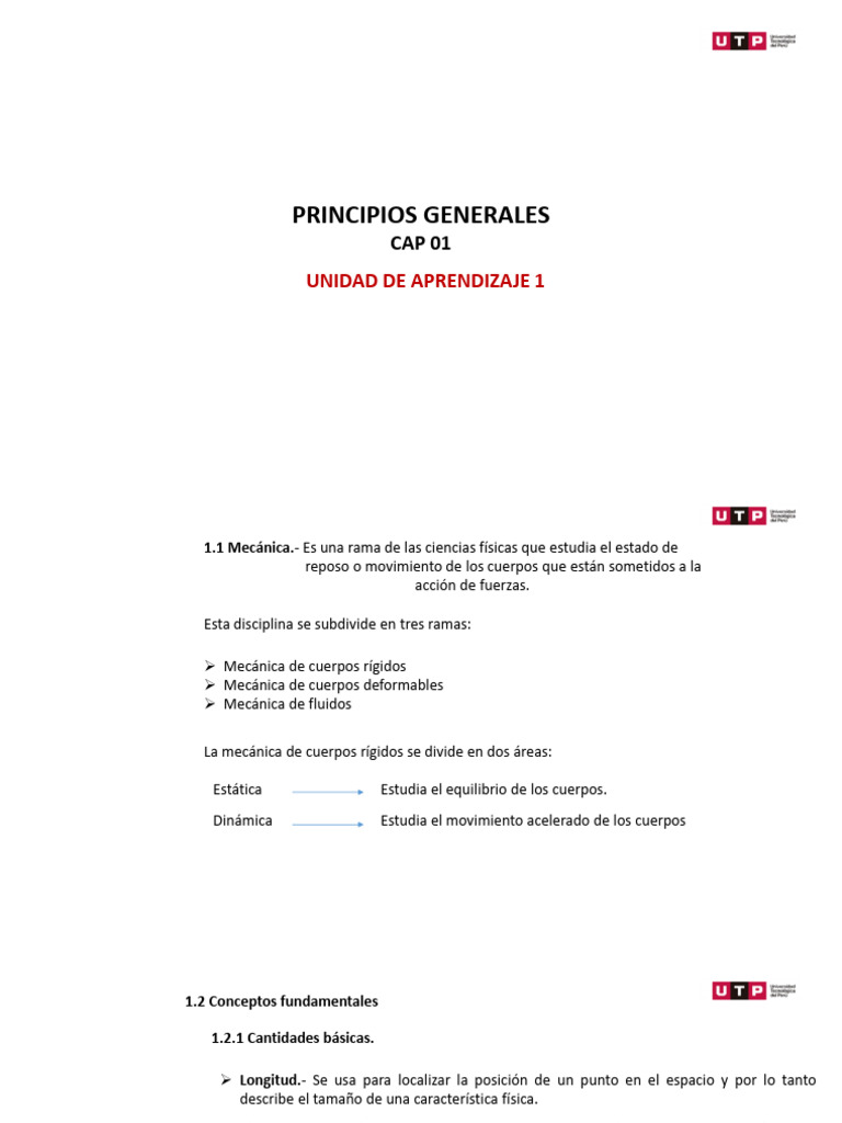 S01 - s1 - Material Semana 01 - Generalidades, Vectores Fuerza | PDF | Fuerza | Vector Euclidiano