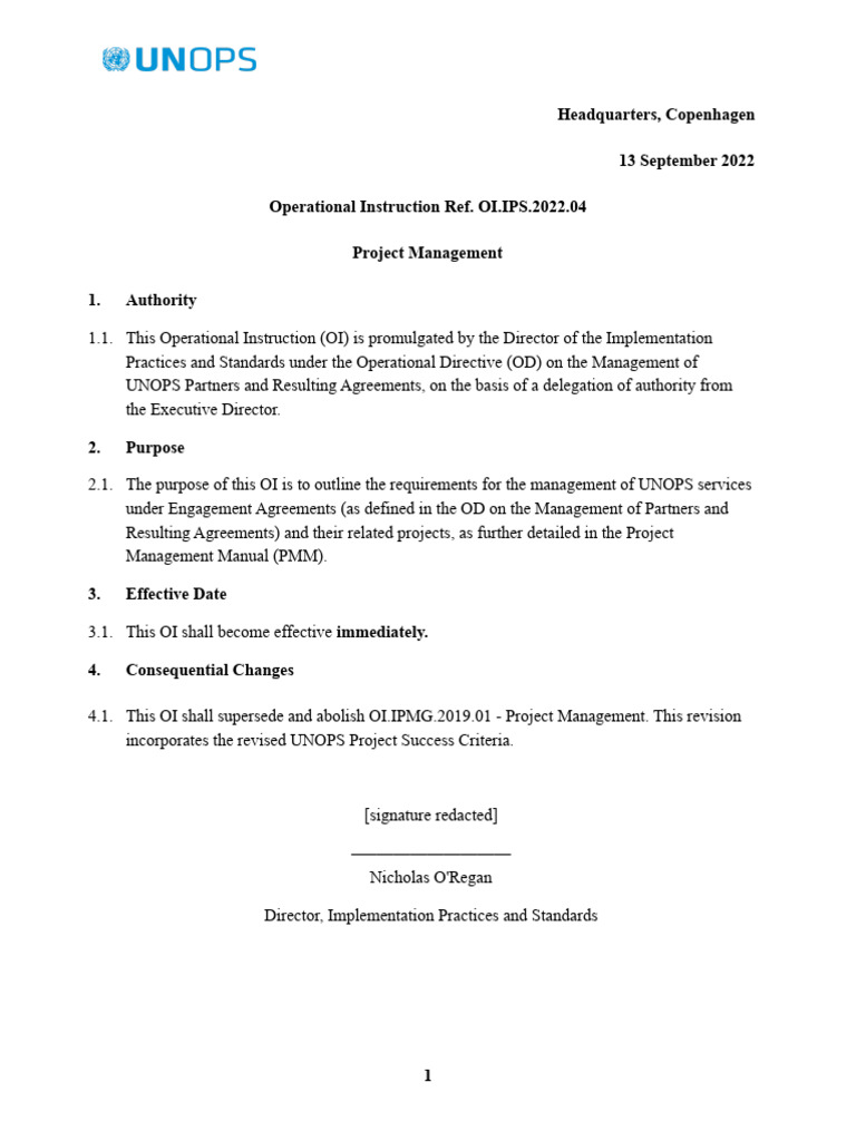 UNOPS Project Management Guidelines | PDF | Project Management | Business