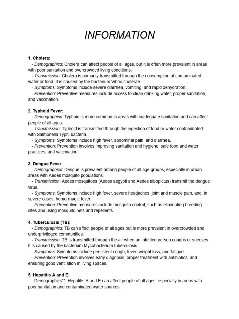 Bio Project | Download Free PDF | Tuberculosis | Cholera