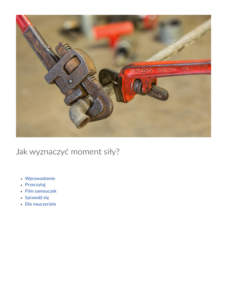 Jak Wyznaczyc Moment Sily | PDF