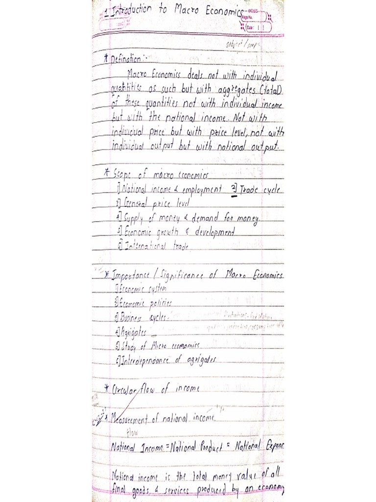 Eco Notes | PDF