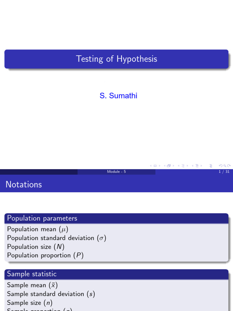 Prob Stats Module 5 | PDF | Hypothesis | Null Hypothesis