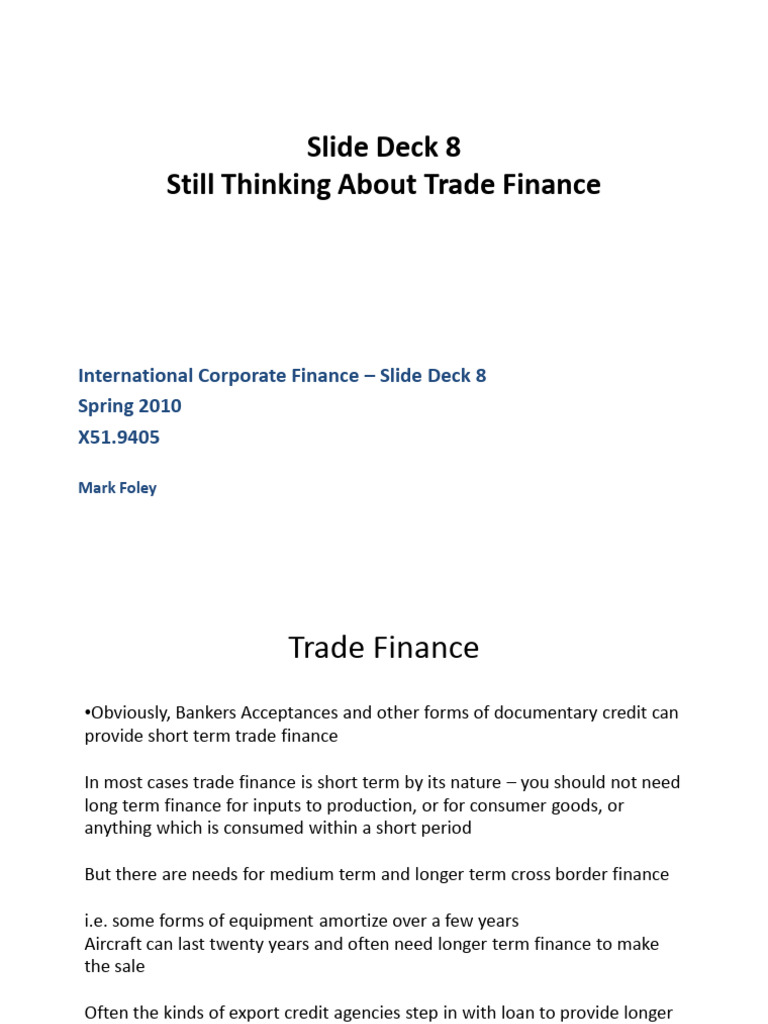 Trade Finance and Forfaiting Explained | PDF | Project Finance | Euro