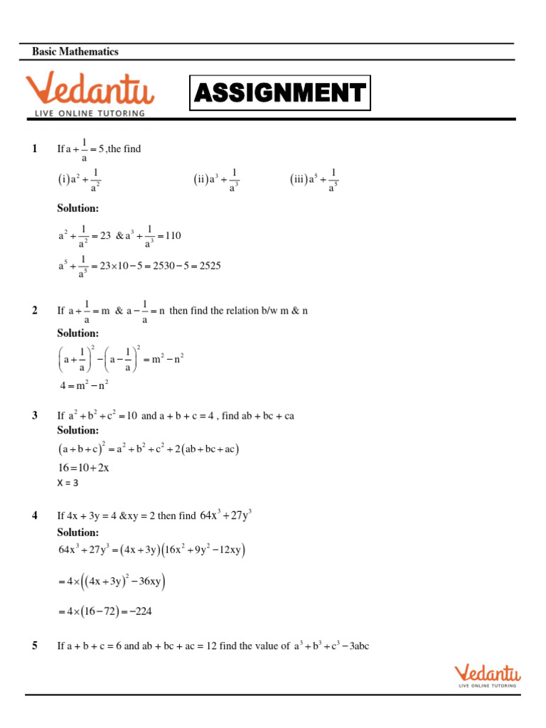 Assignment Solution 10.04.2021 | PDF | Mathematics