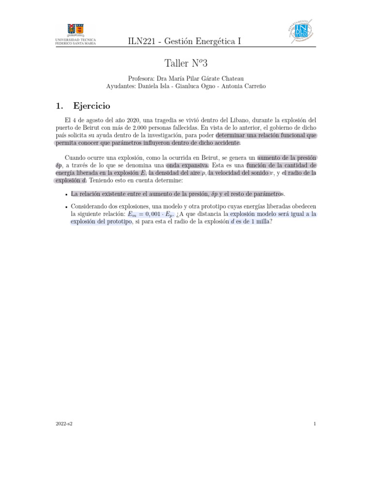 Taller 3 Gei 2022 2 | PDF | Mecanica clasica | Mecánica