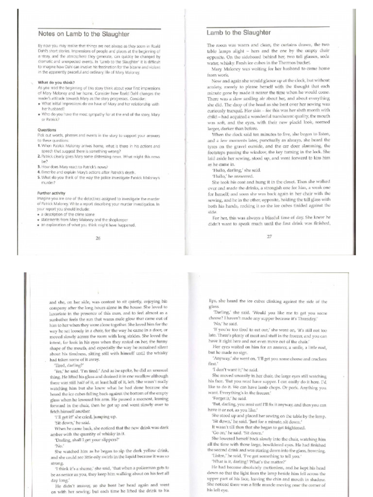 Lamb To The Slaughter | PDF