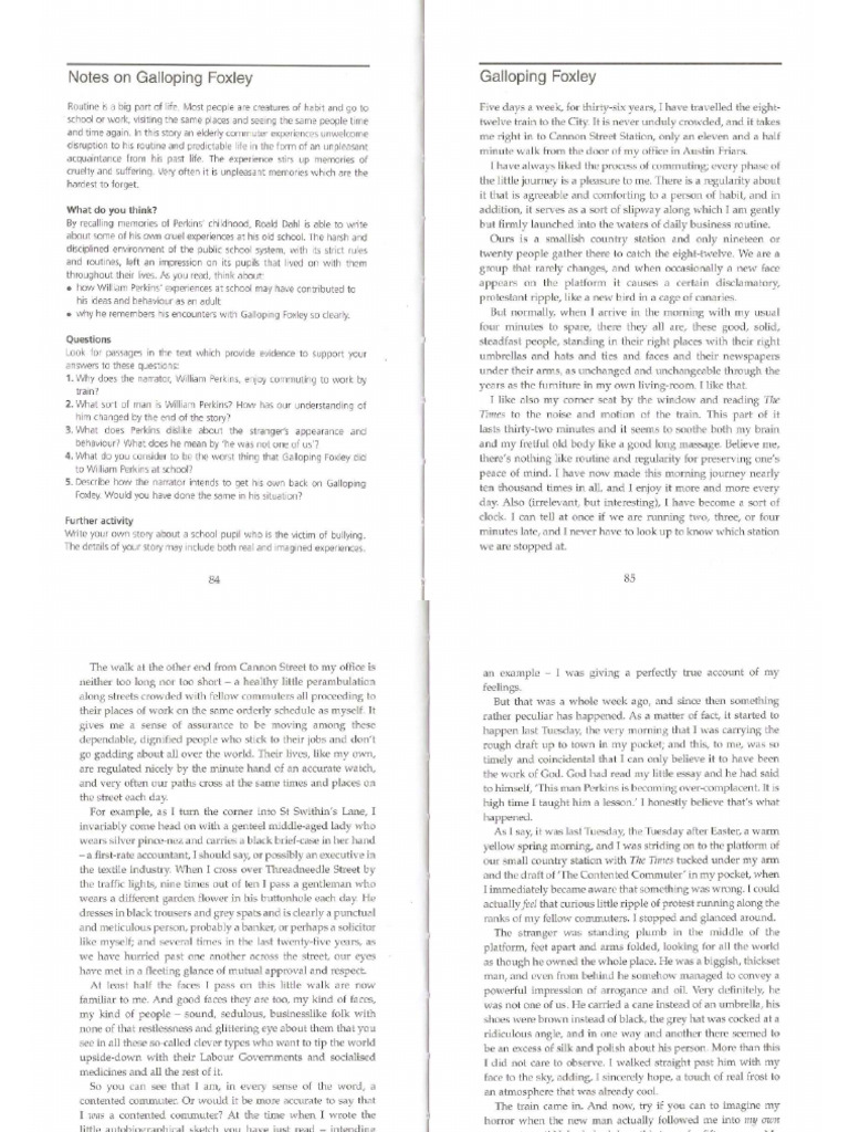 Galloping Foxley | PDF