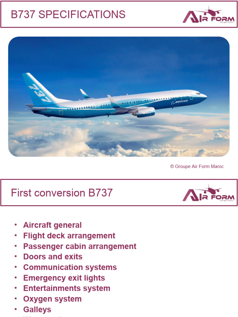 B737 Specifications | PDF | Aviation | Aircraft