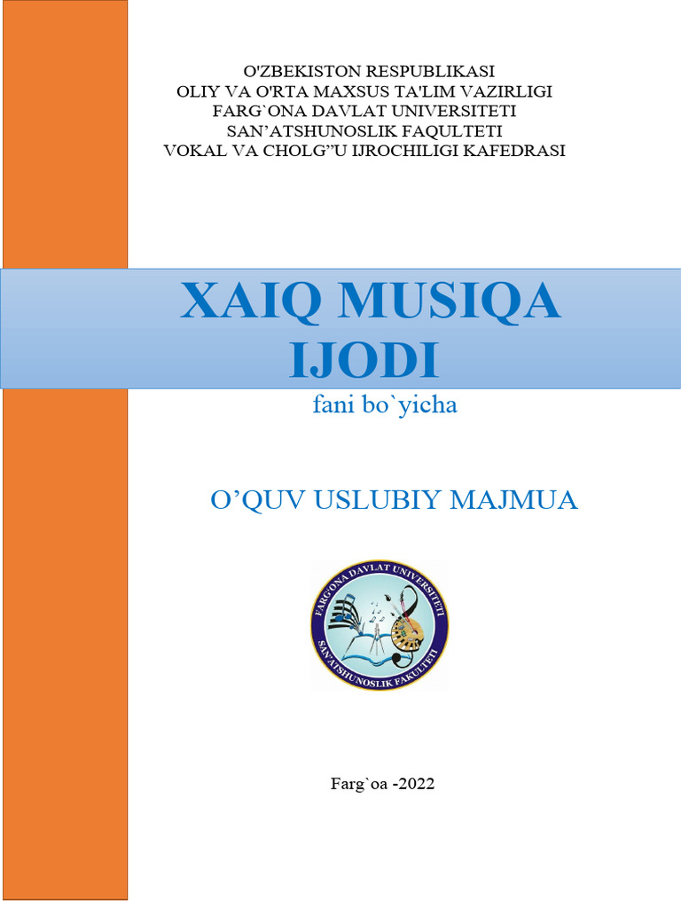 1.xalq Musiqa Ijodi Majmua | PDF