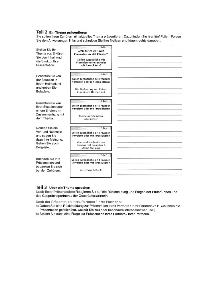 B1 ΜΑ Reisen Urlaub | PDF