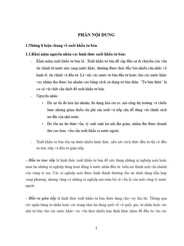 Xuat Khau Tu Ban - Tong Hop Noi Dung | PDF