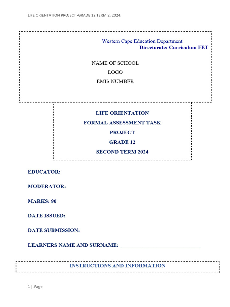 Project Grade 12 Term 2 2024 Final | PDF | Cyberbullying | Questionnaire