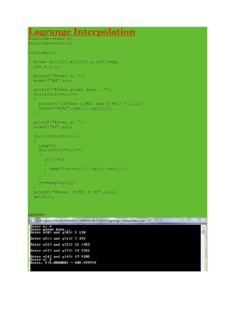 Numerical-method-program | PDF | Computational Science | Mathematics Of ... Numerical-method-program | PDF | Computational Science | Mathematics Of ...