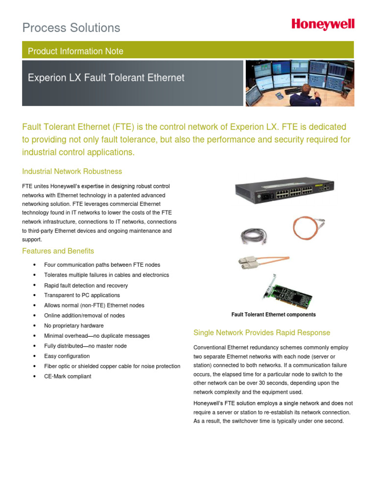 PMT Hps Pin Experion LX Fte | PDF | Computer Network | Ethernet