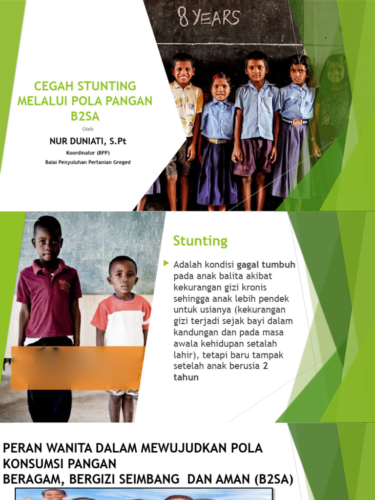 Cegah Stunting dengan Pangan B2SA | PDF