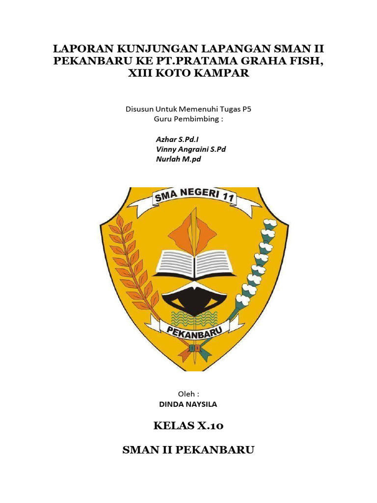 Laporan Kunjungan SMAN II ke Graha Fish | PDF