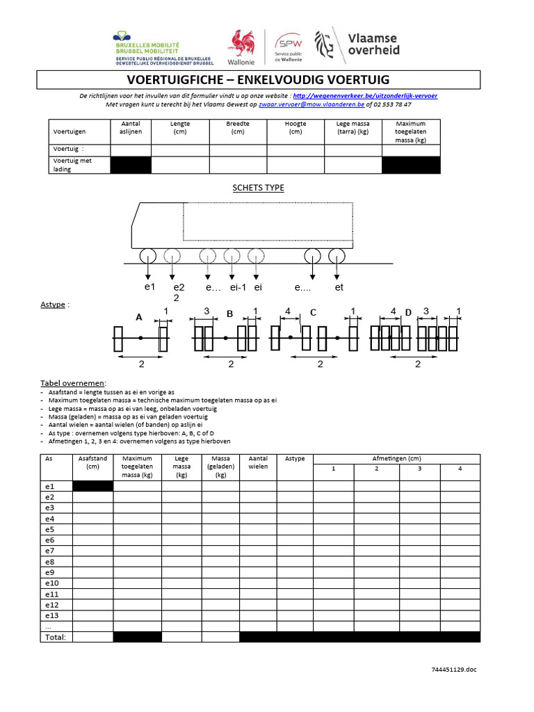 UV Formulier Voertuigfiche Enkelvoudig Voertuig 20150911 | PDF