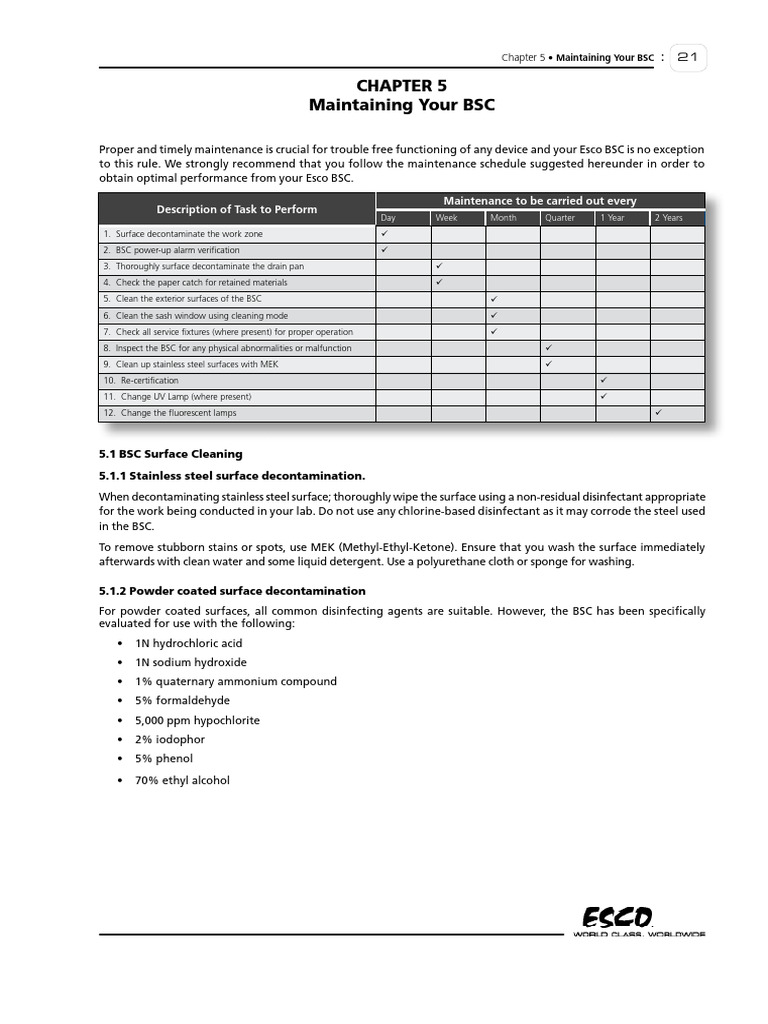 BSC Class II Manual Generico - Parte5 | PDF | Materials | Chemical ...
