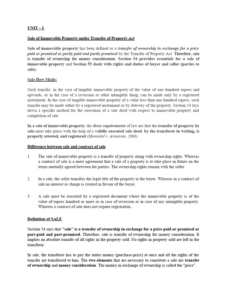TPA Sem VI notes | PDF | Mortgage Law | Mortgages TPA Sem VI notes | PDF | Mortgage Law | Mortgages