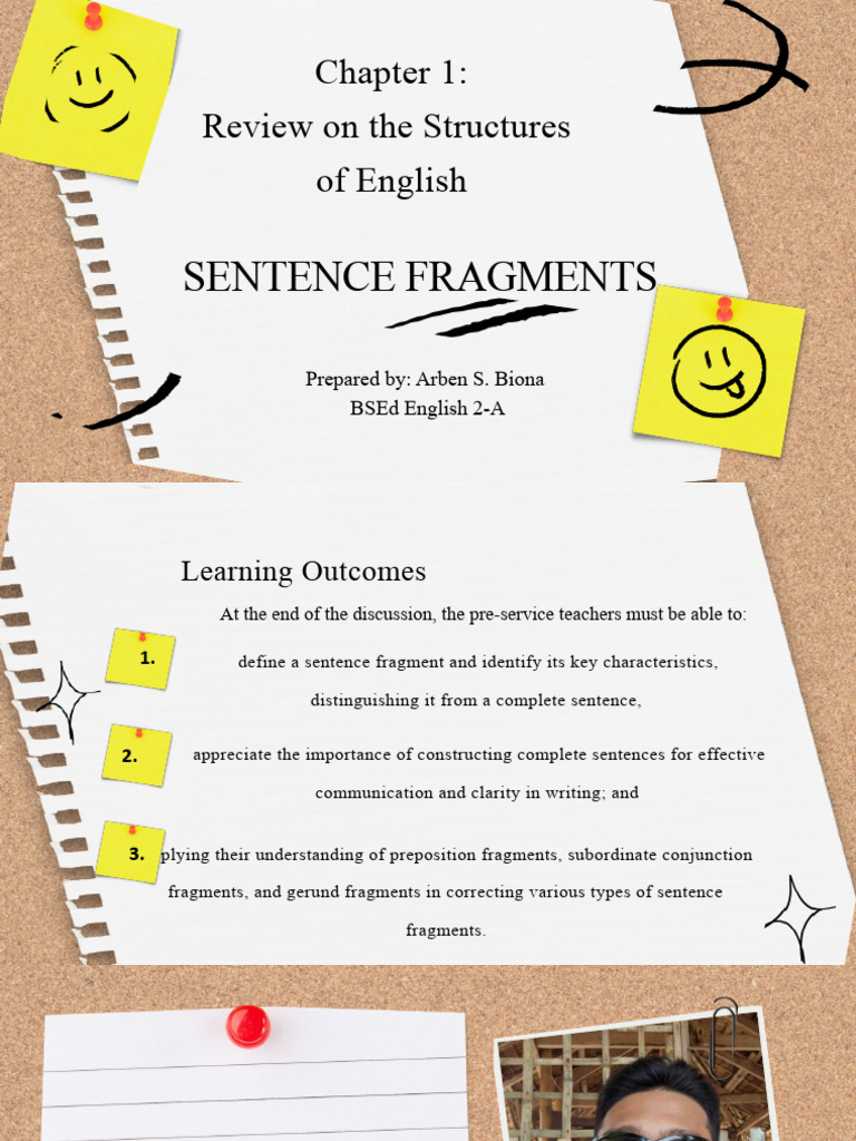 GE EL 118 - Chapter 1 - Sentence Fragments | PDF | Clause | Sentence ...