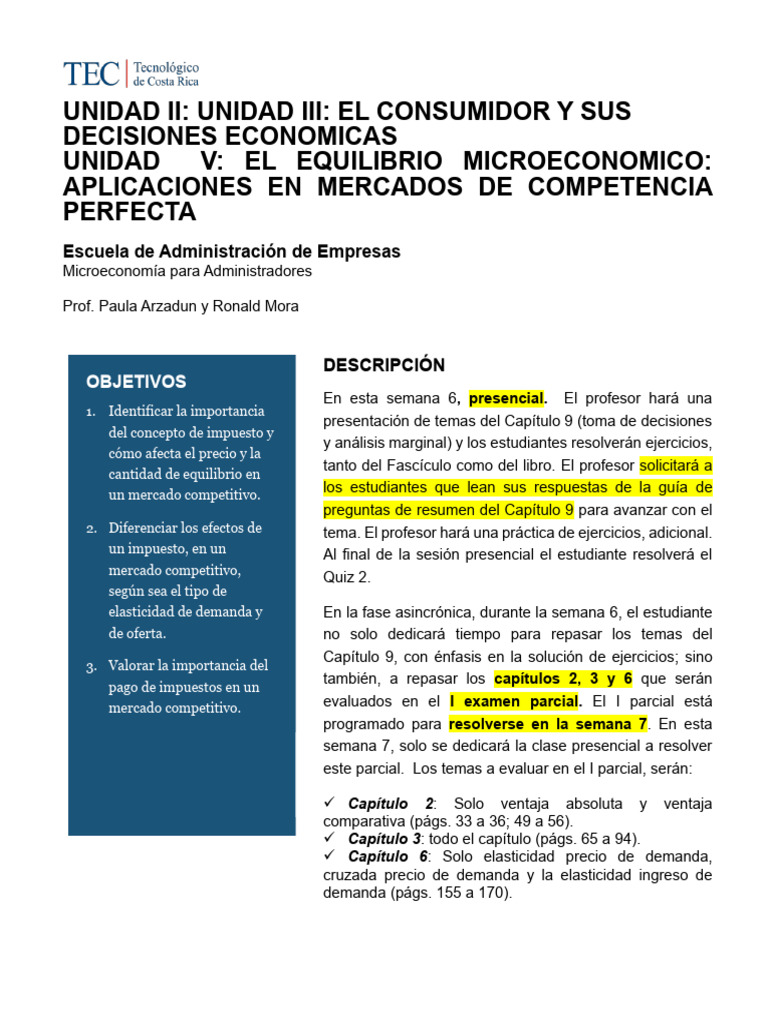 Public Semana-6-Micro-gr01 Orientacion Microeconomia S6 | PDF | Microeconomía | Mercado (economía)