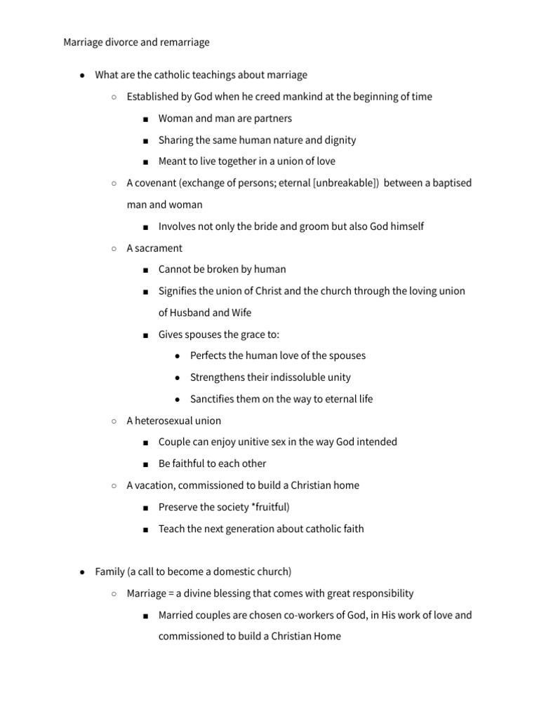 Marriage, Divorce and Remarriage | PDF | Marriage | Remarriage