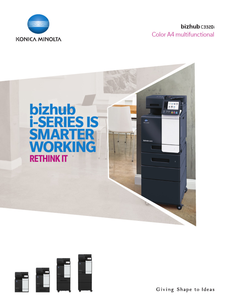 Bizhub C3320i SpecSheet | PDF | Fax | Computer Keyboard