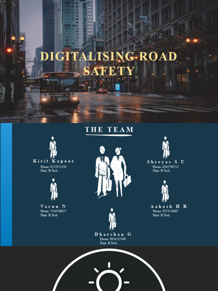 Digital Road Safety Innovations | PDF | Street Light | Transport