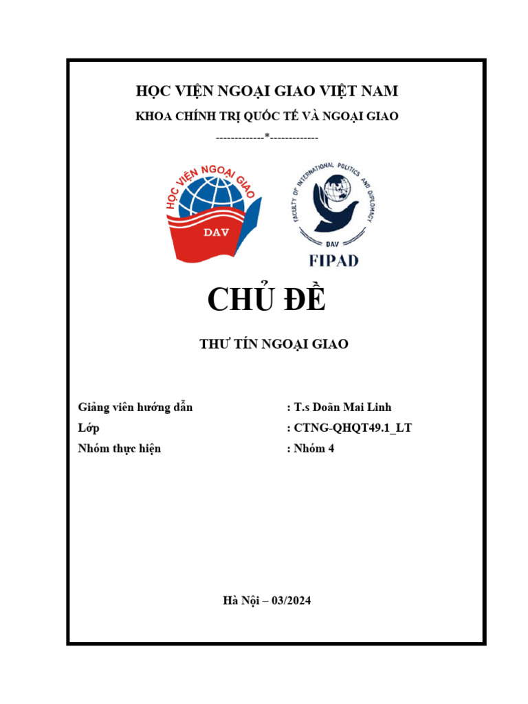 (Nhóm 4) Thư Tín Ngo I Giao | PDF
