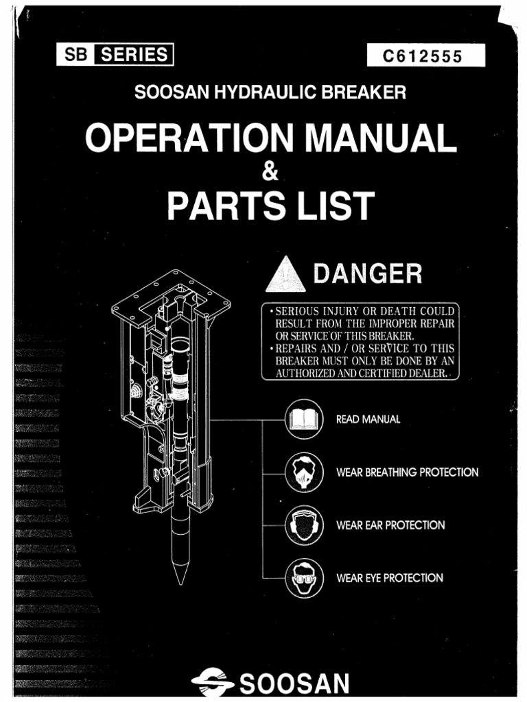 Martillo Soosan SB70 | PDF