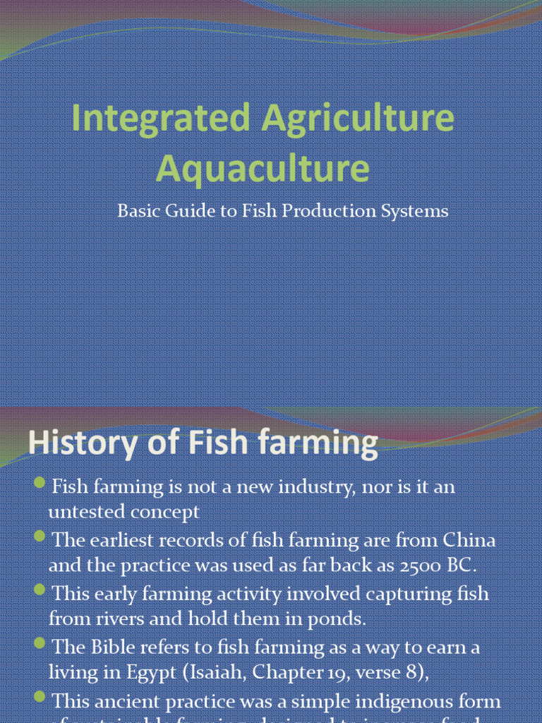 Aquaculture Basics Guild Training | PDF | Agriculture | Marketing