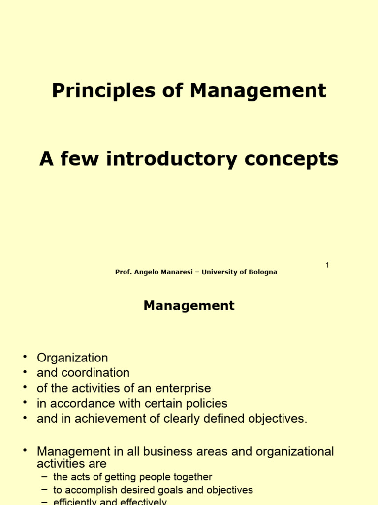 Principles of Management Overview | PDF | Market (Economics) | Labour Economics