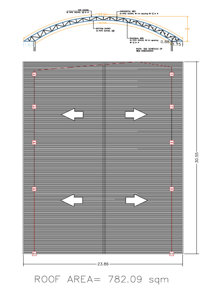 Abg Gym Truss Design-Model | PDF