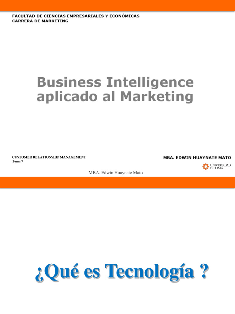 Tema 7 | PDF | Marketing | Almacén de datos