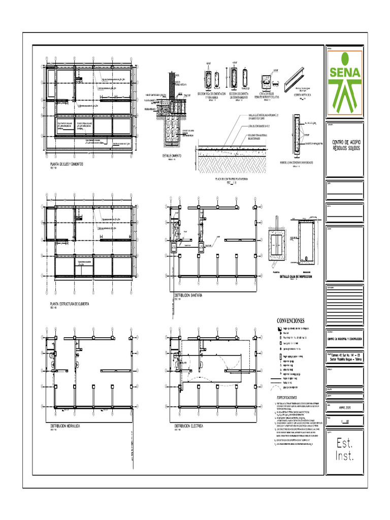 Estructural e Instalaciones Adecuacion Centro de Acopio Residuos ...