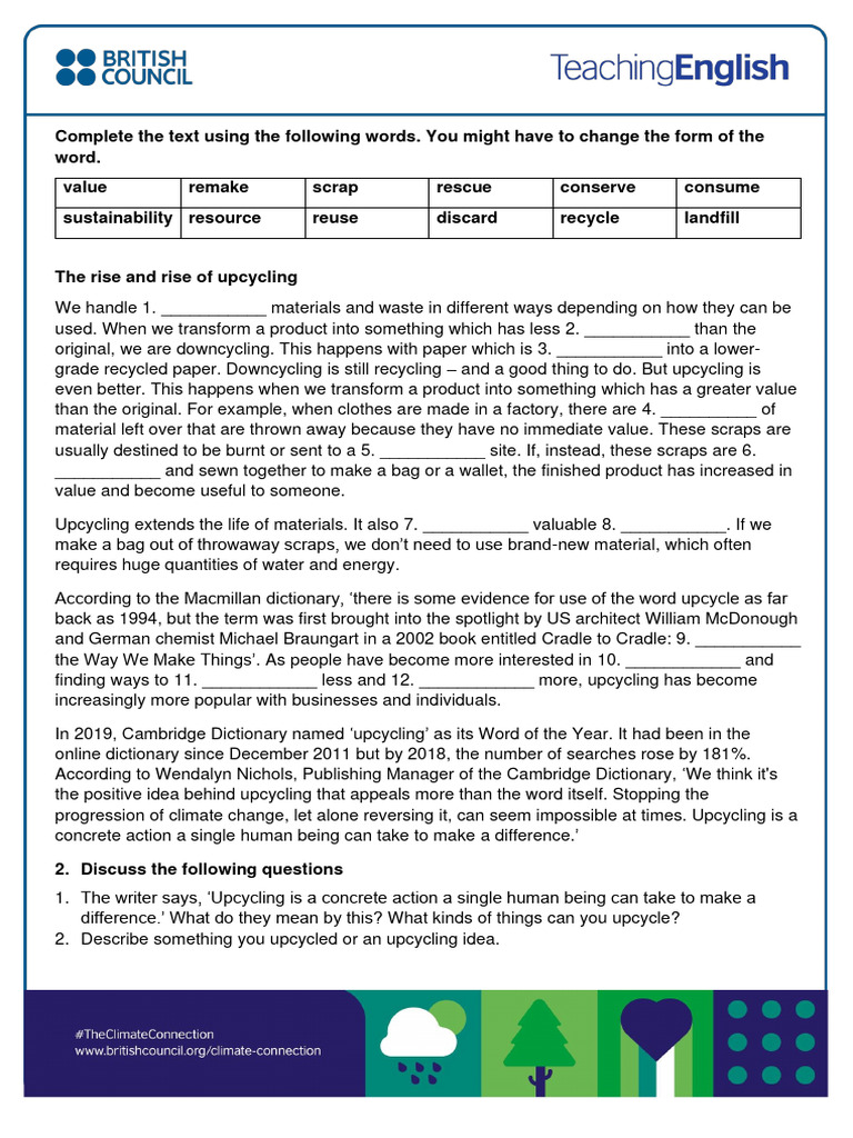 Understanding Upcycling Concepts | PDF | Recycling | Scrap