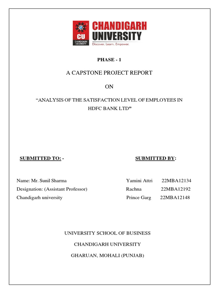 Phase 1 Capstone | Download Free PDF | Leadership | Job Satisfaction