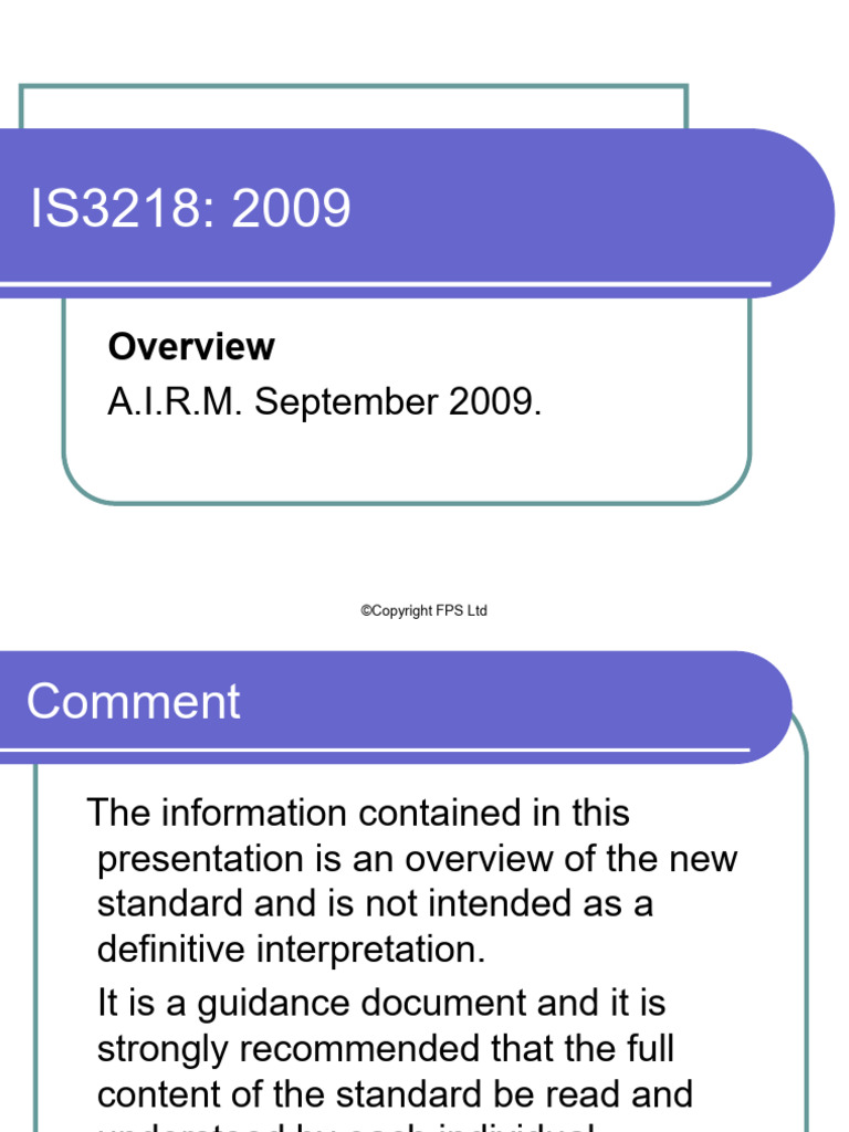 IS 3218 2009 Fire Detection and Alarm Systems | PDF | Copyright ...