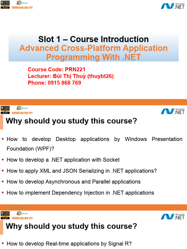 Prn221 Slot 01 02 03 Module 01 Chapter 01 Building Windows Presentation Foundation Wpf